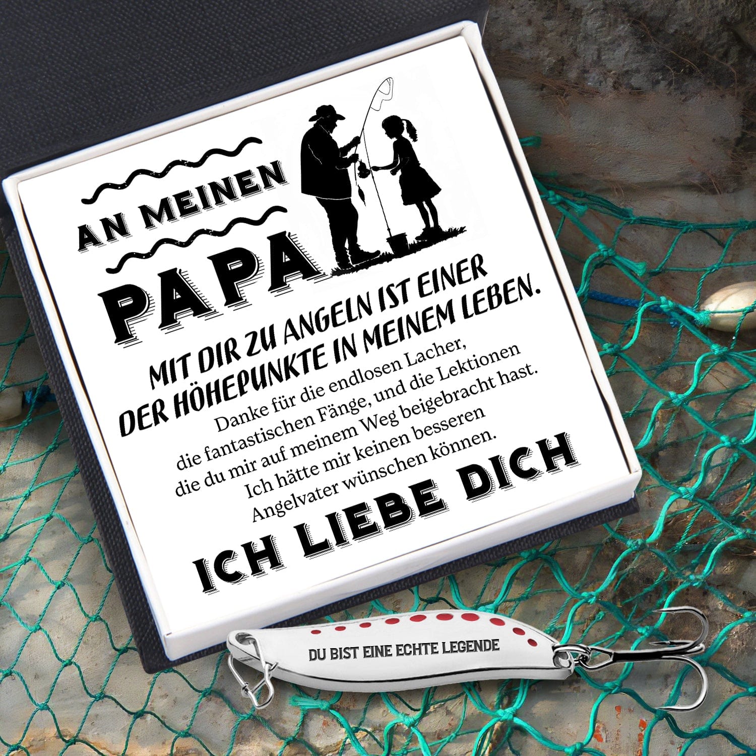 Angeln Löffel Köder - Angeln - An Meinen Papa - Du Bist Eine Echte Leg – SchatzLieben