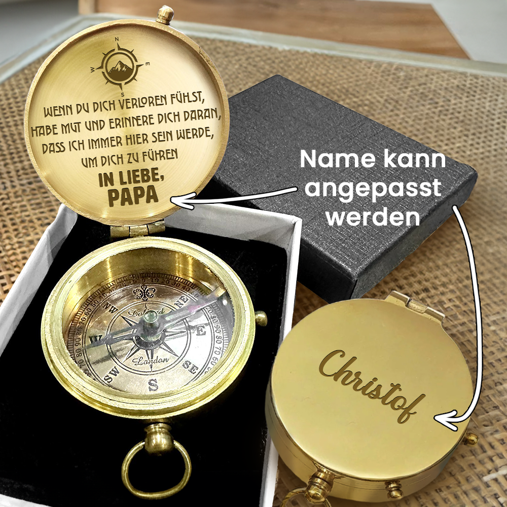 Personalisiert Gravierter Kompass - Familie - An Meinen Sohn - An Mein ...